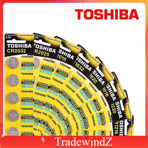 🔥 [Original Toshiba] CR2025 / CR2032 / CR2016 CR1220 CR1616 Lithium Cell Coin Cell Button Cell ...