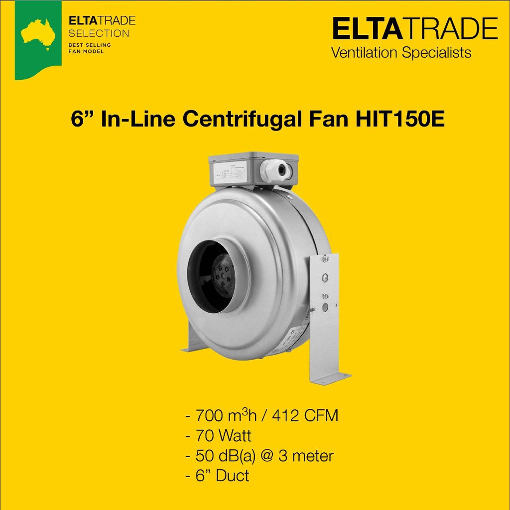 ELTA TRADE - HIT 4" 5" 6" 8" Air Ventilation Fan / Exhaust Fan ( Duct ...