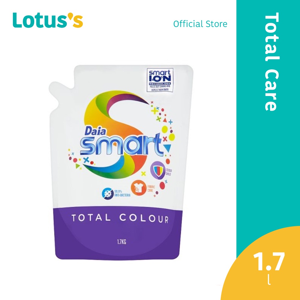 Daia Smart Total Colour Concentrated Liquid Detergent (1.7 kg) | Shopee ...