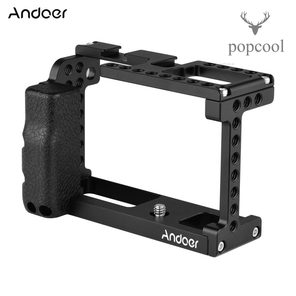 Andoer Aluminum Alloy Camera Cage Video Stabilizer with Cold Shoe Mount ...