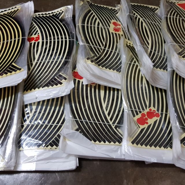 STICKER RIM HITAM TUTUP LINE PUTIH | Shopee Malaysia