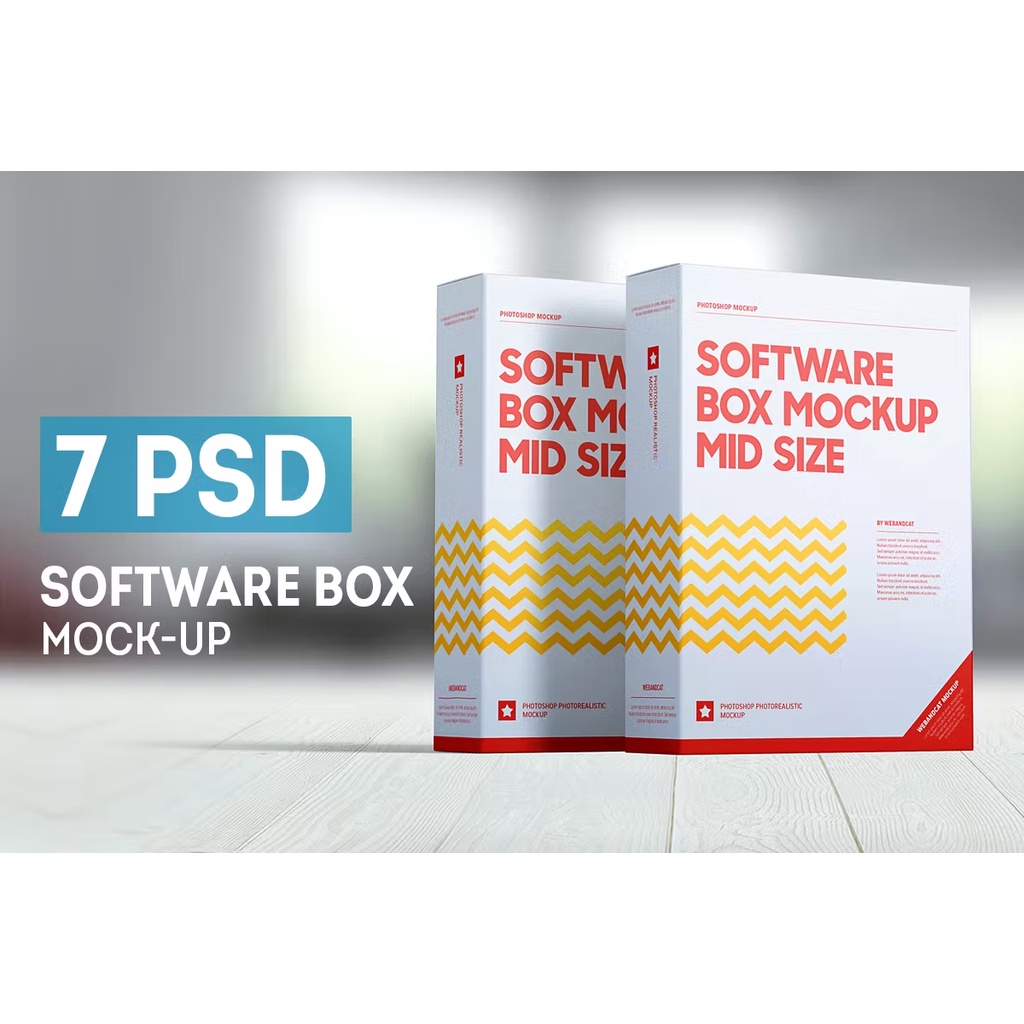Software Box Mock-up | PSD Photoshop 🔥 | Shopee Malaysia