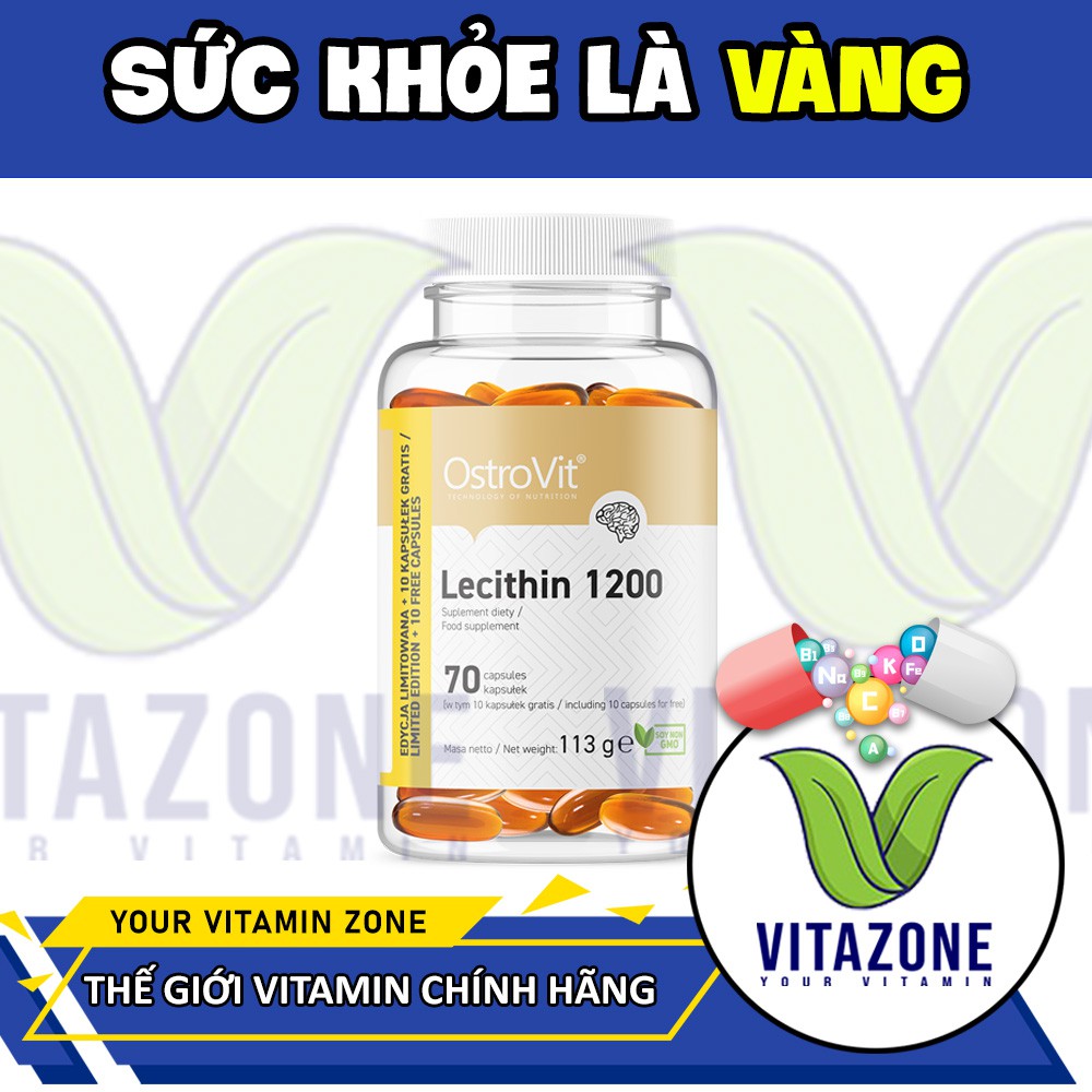 Ostrovit Lecithin Soy Germ Pill 1200mg, Skin Beauty, Reduce The Aging ...