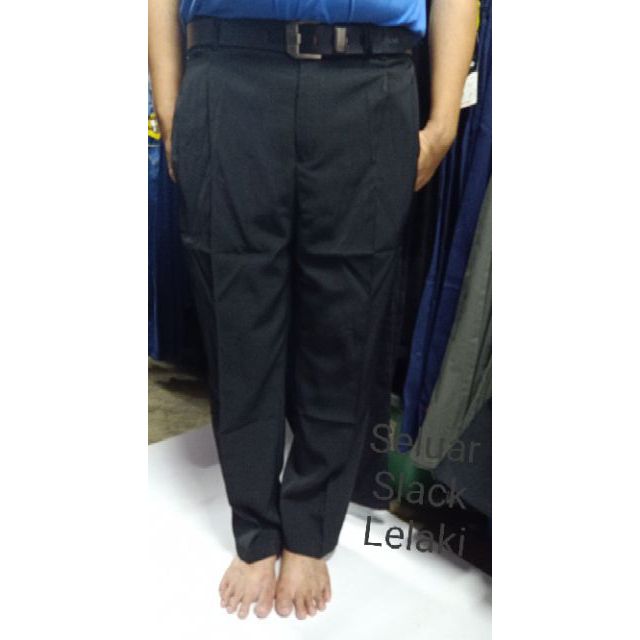 Seluar Slack (618)Lucas Lelaki Hitam Dan BIru / Men’s Slack / Big Size ...