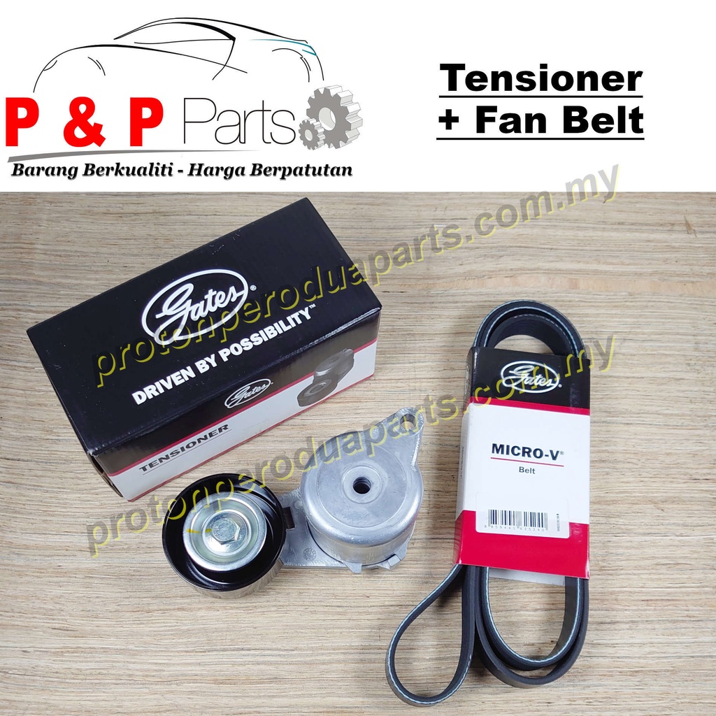 Fan Belt + Tensioner Bearing - Proton Waja Campro Gen 2 Persona Old ...