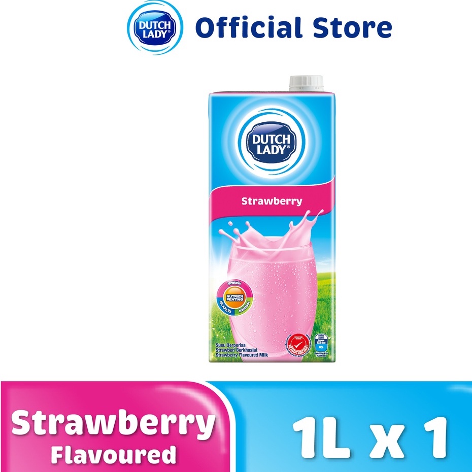 Dutch Lady BANANA/FULL CREAM/LOW FAT/KURMA/CHOCOLATE MILK 1 liter Susu ...