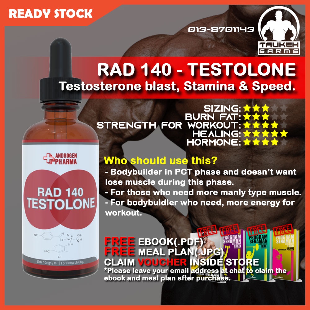 RAD 140 Sarms-Testolone 30ml Liquid Androgen Pharma - SARM Increase ...