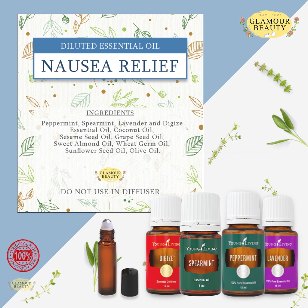 🤮 [ Nausea Relief ] Original Diluted Essential Oil Blend Thick Amber ...