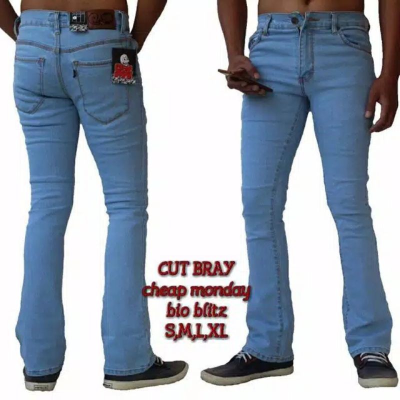 Original Men's Semi cutbray JEANS/cutbray JEANS TROUSERS Adult men's ...