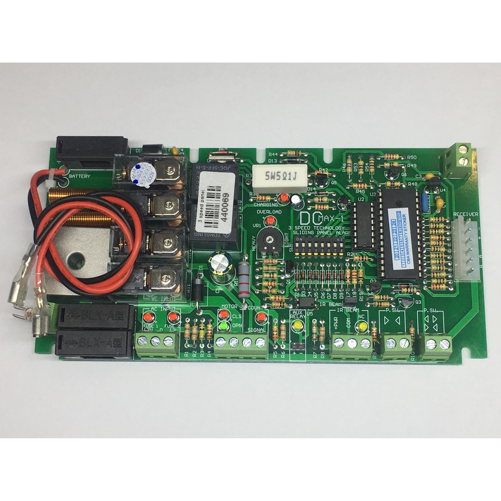 DCMAX -1 DC SLIDING CONTROL BOARD PANEL / AUTO GATE SYSTEM DC 3 SPEED ...