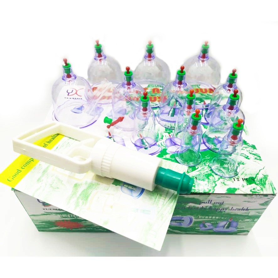 🔥 Set Bekam Newbie 12 Cup (12cup pelbagai size + 1 pump)/ Set Bekam 6 ...