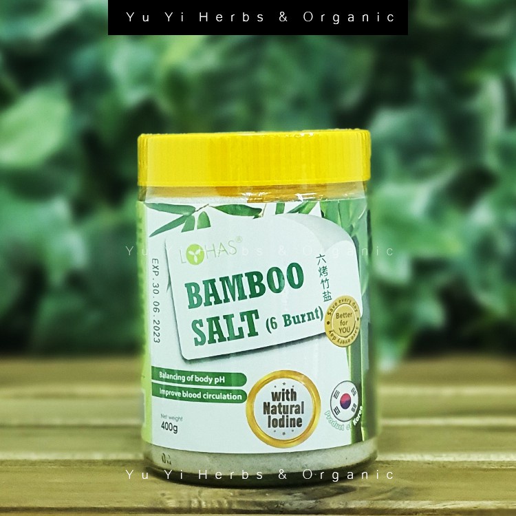 【Lohas】6 Roasted Bamboo Salt (6 Burnt) - 400g | Shopee Malaysia