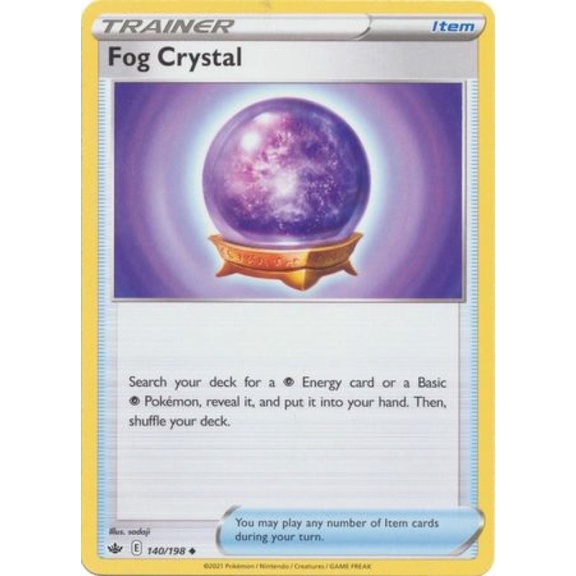 Pokemon tcg Fog Crystal - 140/198 - Uncommon Sword & Shield: Chilling ...