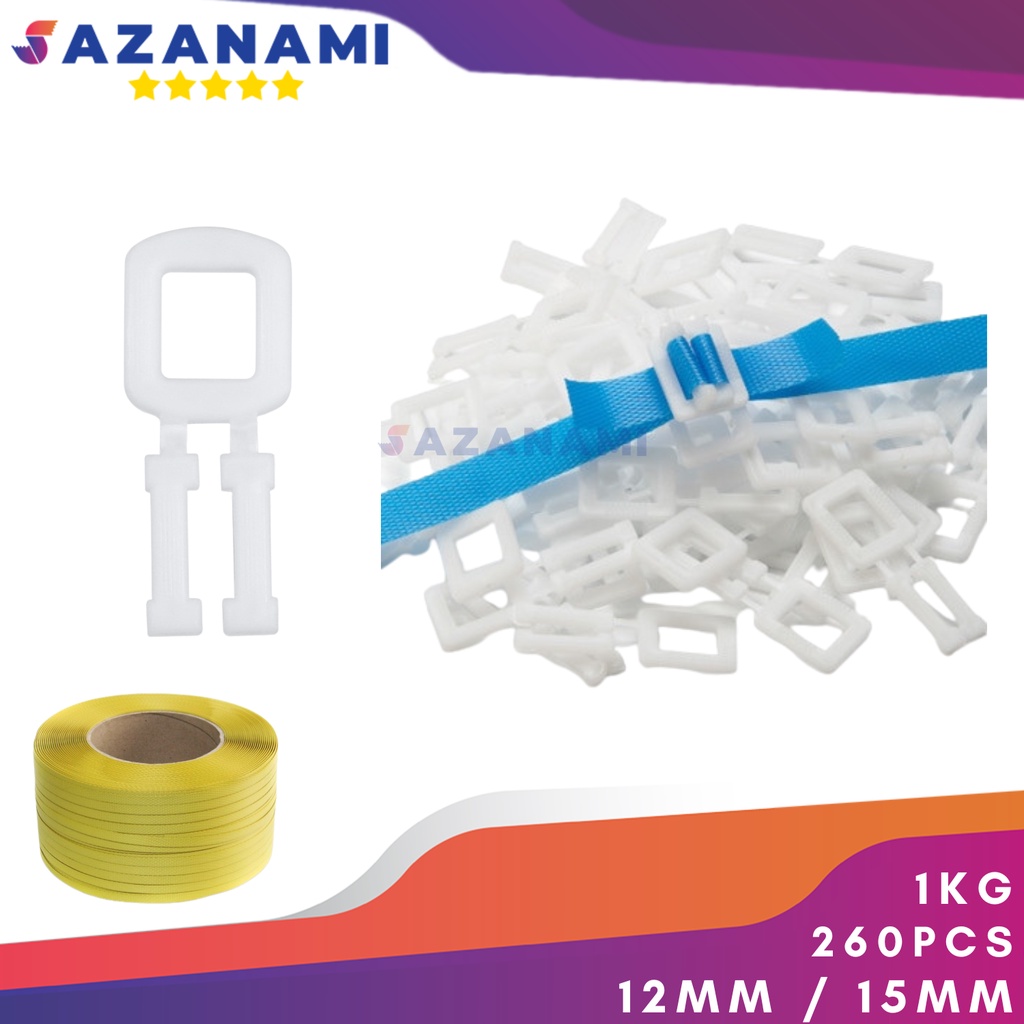 Buckle 1 KG STRAPPING BAND PLASTIC KLAM STRAP BUCKLE 1 KG STRAPPING ...