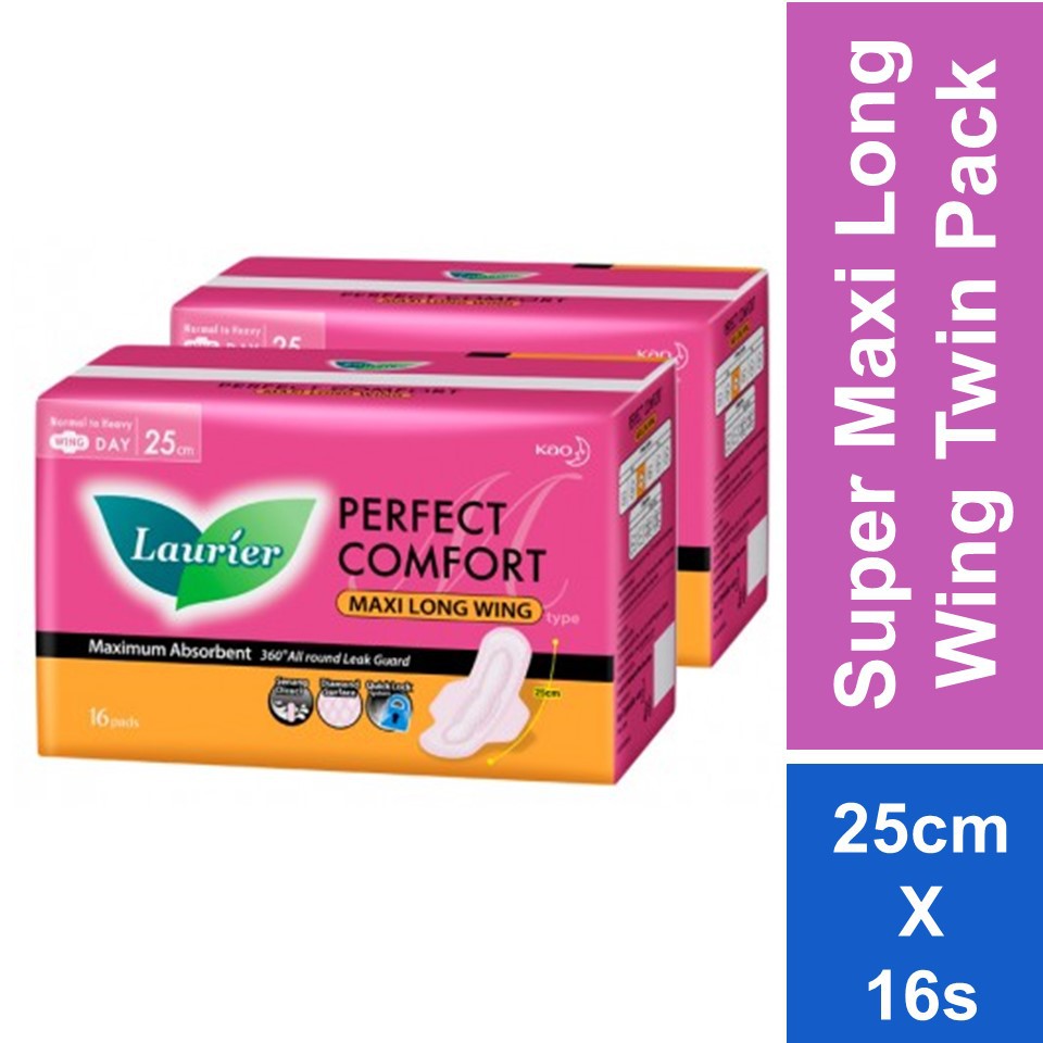 LAURIER Super Maxi Long Wing TP x 16s | Shopee Malaysia