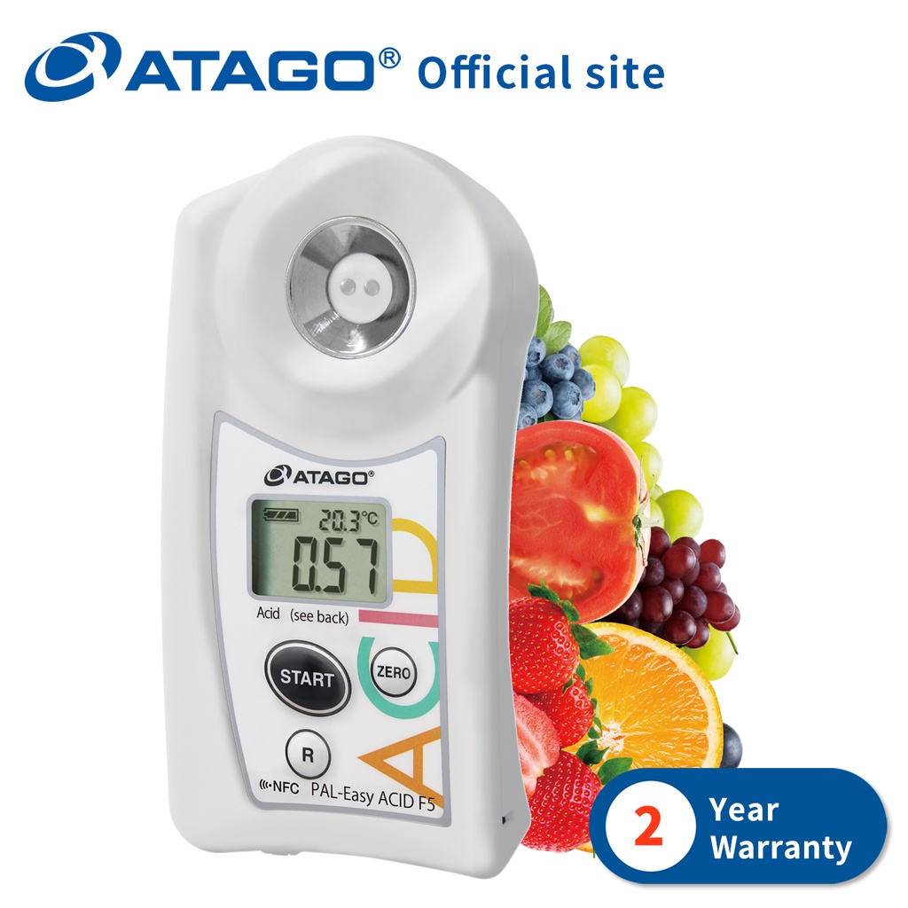 ATAGO Pocket Acidity Meter (Multi Fruits) PAL-Easy ACID F5 Master Kit ...