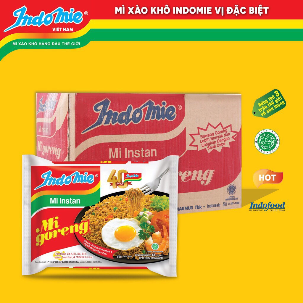 Special flavor dry fried noodles/ 40 packs/ Indomie dry fried noodles ...