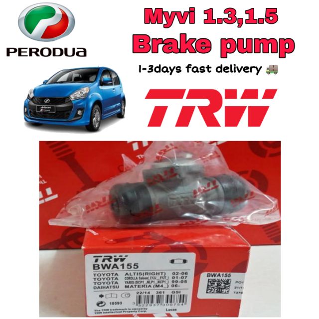 Perodua Myvi brake pump (TRW) - for Perodua, Altis | Shopee Malaysia