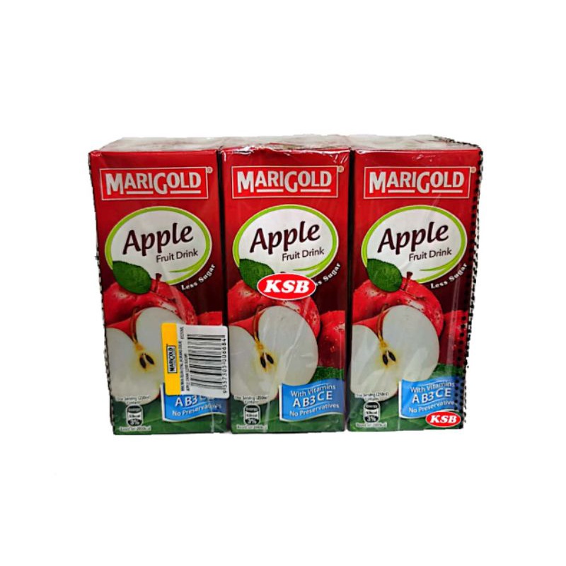 【250ml x 6 pkt】Marigold Soya/Laici/Bunga/Ice Lemon Tea/Mixed Longan Red ...