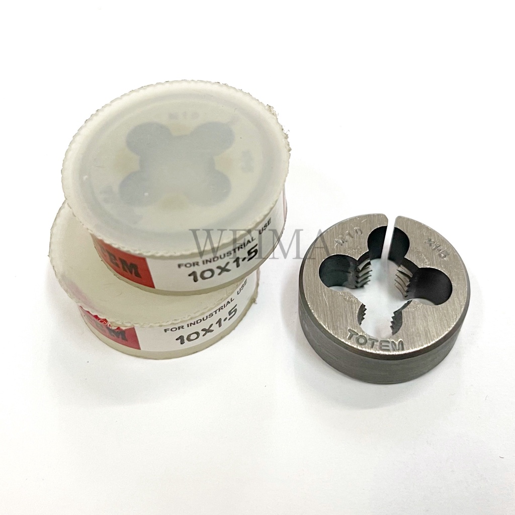 [READY STOCK] TOTEM CARBON STEEL ADJUSTABLE SPLIT ROUND DIE M2 to M10 ...