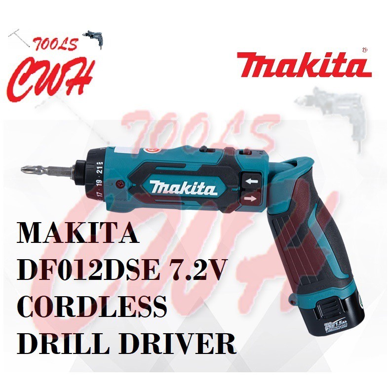 MAKITA DF012DSE 7.2V CORDLESS DRILL DRIVER SCREWDRIVER SCREW DRIVERS | Shopee Malaysia