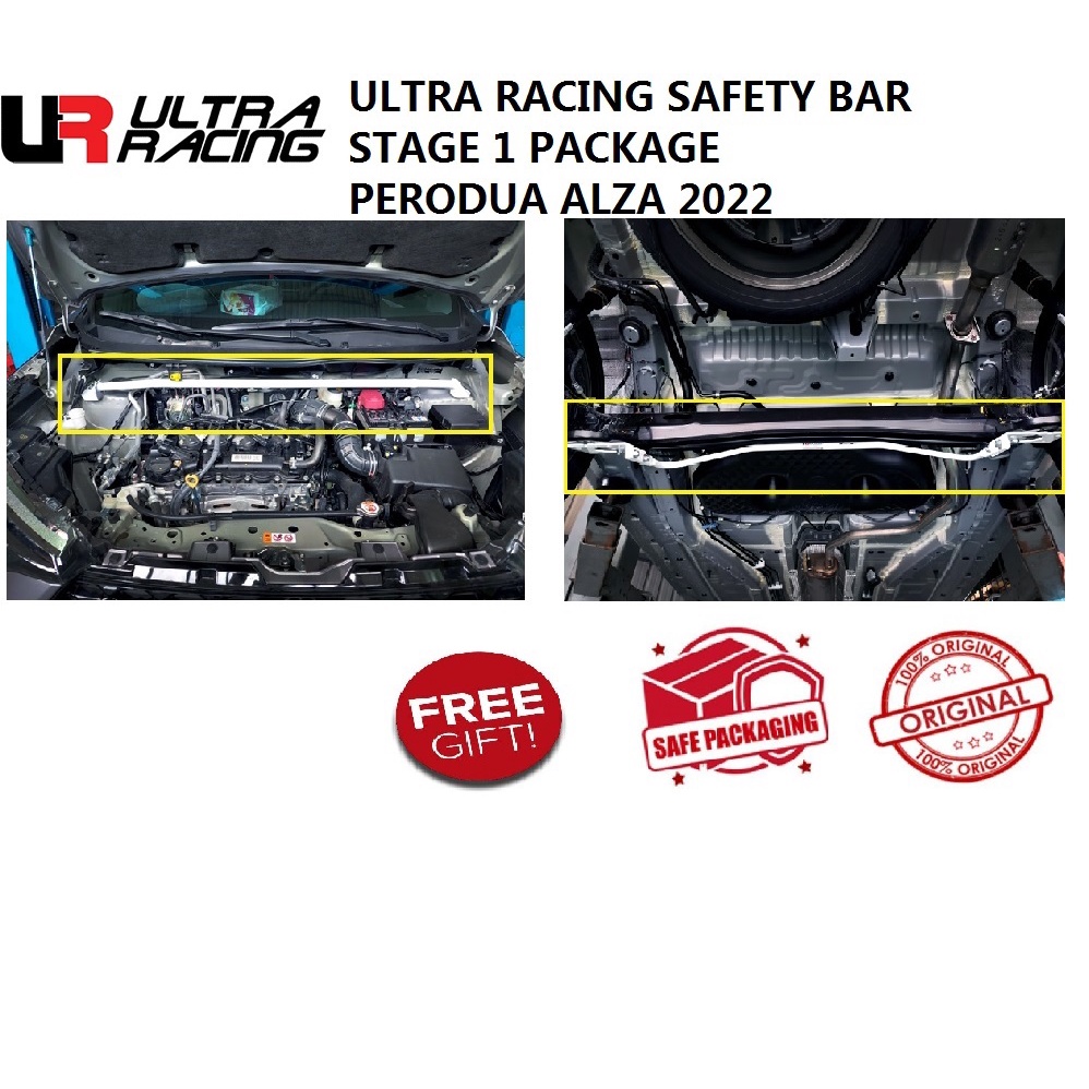 Perodua Alza W150 2022 Ultra Racing Stage 1 Front Strut Tower Brace Bar ...