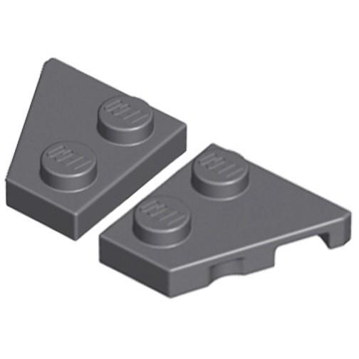 1 bag Lego Plate 2 x 2 square trapezoidal Left - Right / Lego Part ...
