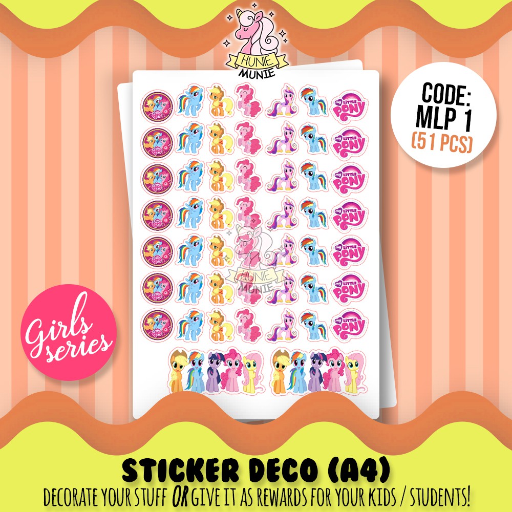 Deco Sticker - My Little Pony SERIES - GIRLS SERIES - Cake Topper ...