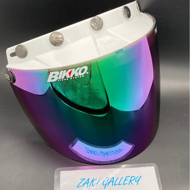 BOGO BIKKO VISOR TINTED RAINBOW SIANG MALAM VISOR HELMET 3 BUTTON BOGO ...