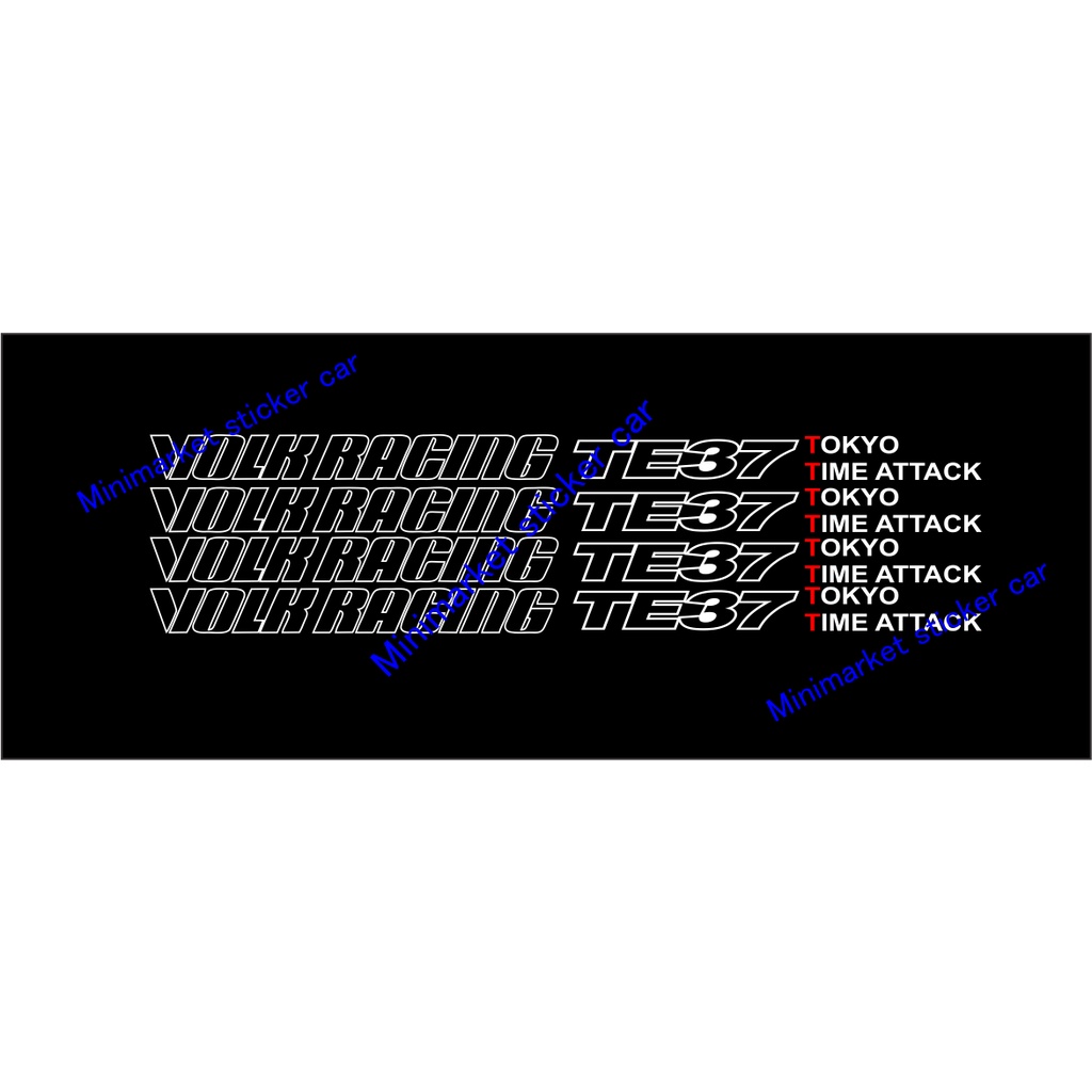 STICKER VELK RIM VOLK RACING TE37 TOKYO TIME ATTACK 8PCS | Shopee Malaysia