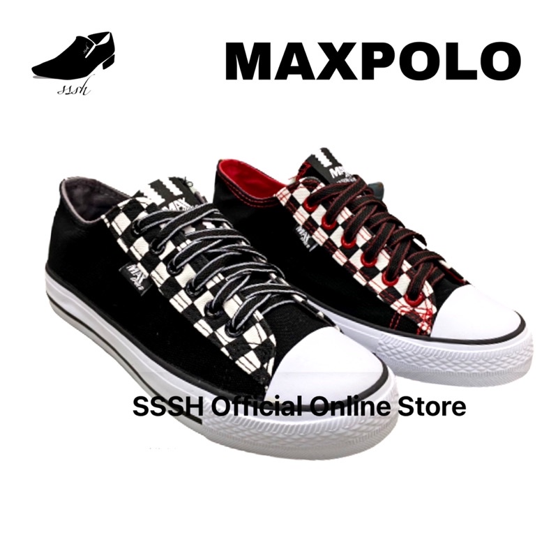 💯 original MAXPOLO UNISEX Sneaker Fashion Canvas Shoes life style kasut ...