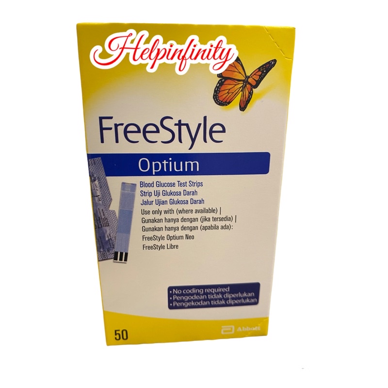 Abbott Freestyle Optium Blood Glucose Test Strips | Shopee Malaysia