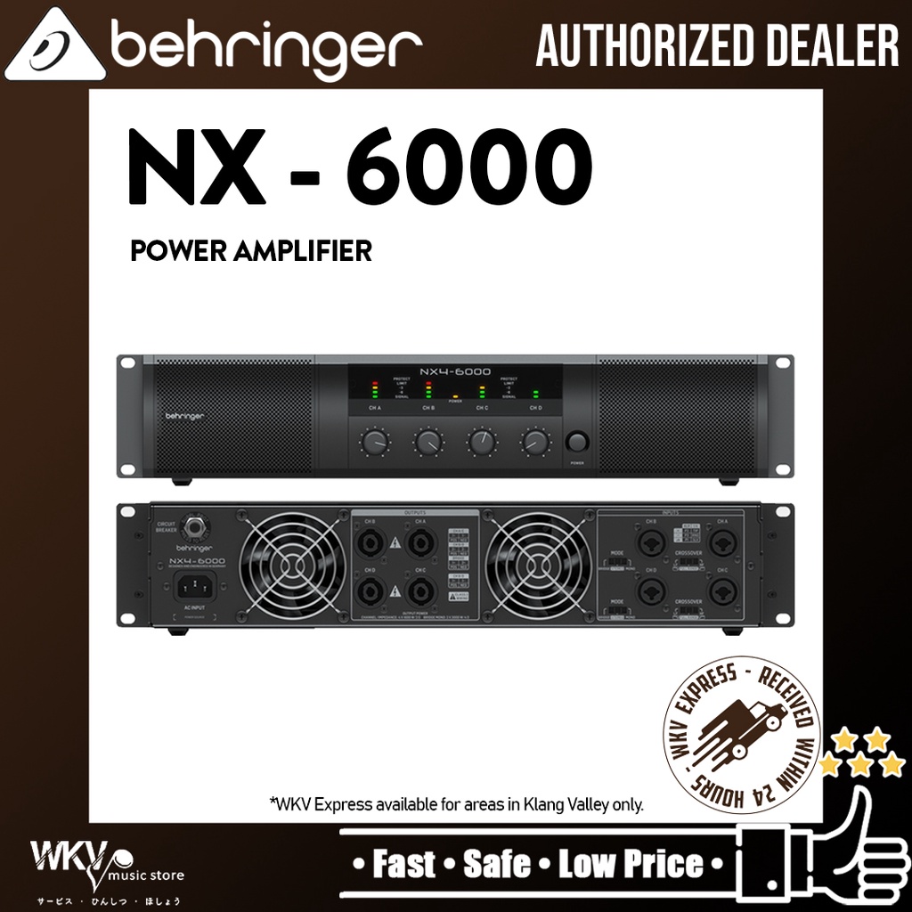 Behringer NX6000 Power Amplifier (NX-6000 / NX 6000) | Shopee Malaysia