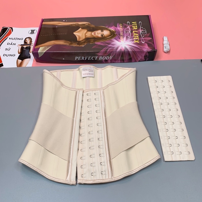 (FREE Connecting BAR + LINER) vitalatex SUPER TIGHTENING WAIST corset ...