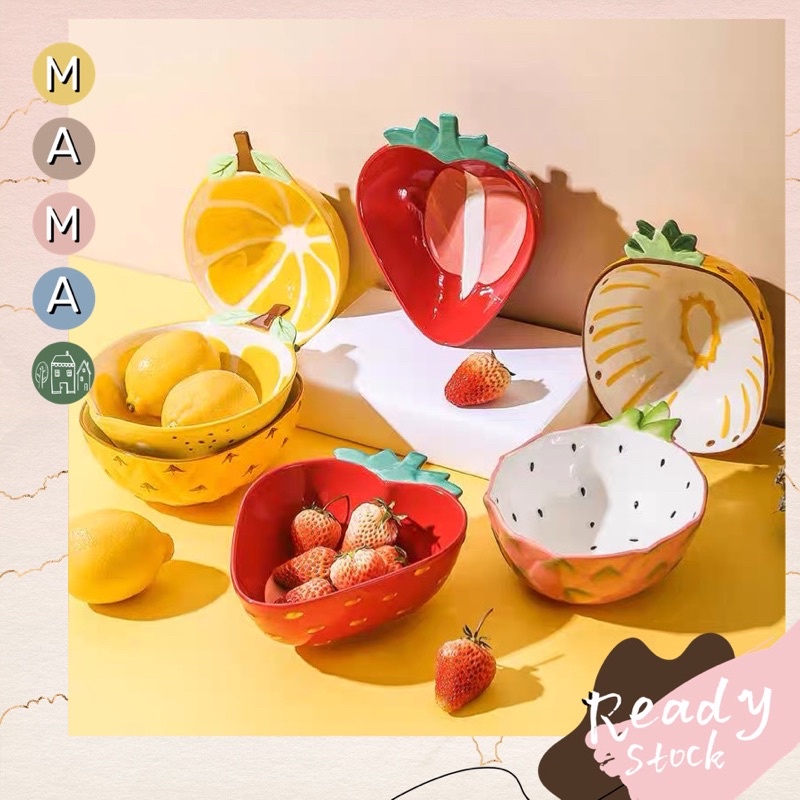 Fruits Design Ceramic Bowl Dinnerware Fruits shaped strawberry ...