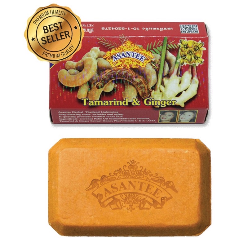 ASANTEE ORIGINAL THAI SABUN TAMARIND & GINGER WITH HONEY SOAP 125g ...