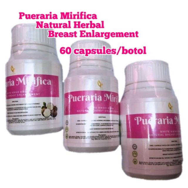 🌸60 biji Breast Enlargement PURE PUERARIA MIRIFICA CAPSULES | Shopee ...