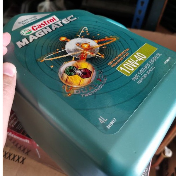 DUALOCK NEW PACKING Castrol Magnatec 10W40 SN/CF SEMI SYNTHETIC 7K ...