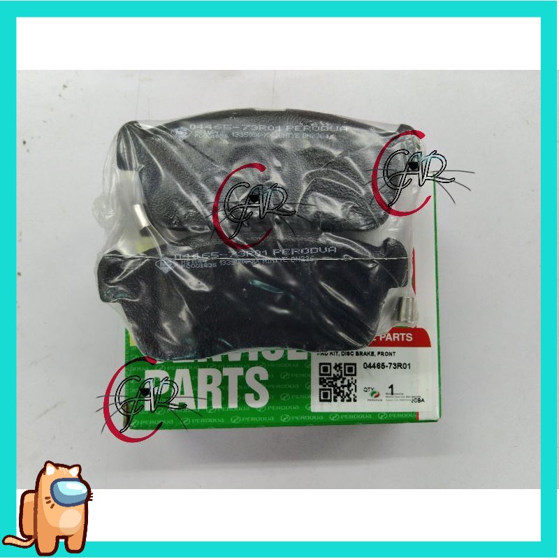 ORIGINAL PERODUA MYVI 1.0,1.3 FRONT DISC BRAKE PAD SET (2005-2010 ...