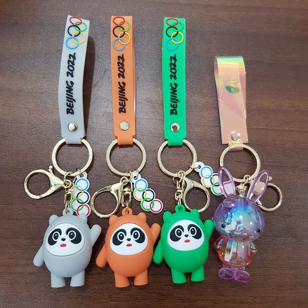 Bing Dun Dun 冰墩墩 & Rainbow Rabbit Acrylic Keychain | Shopee Malaysia
