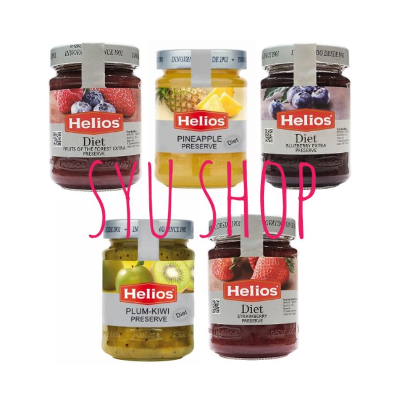 Helios jam diet keto mayo stawberry blueberry pineapple fruit of forest ...
