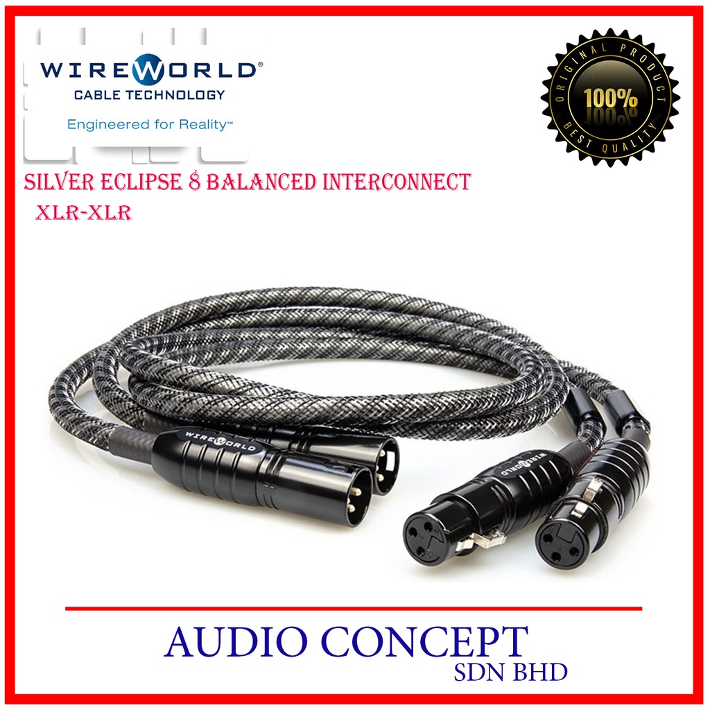 WireWorld Silver Eclipse 8 Audio Interconnect Cable-XLR To XLR | Shopee Malaysia