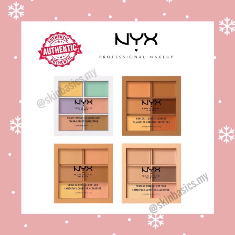 [SKINBASICS] 💯AUTHENTIC NYX Color Correcting Concealer Palette / NYX ...