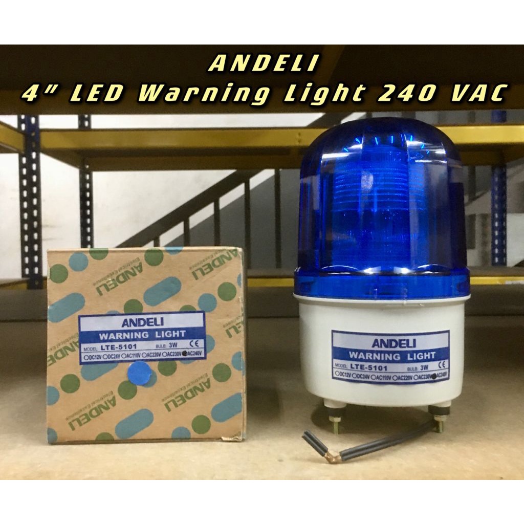 ANDELI LTE-5101 4" LED WARNING LIGHT 240VAC (R,Y,B,G) | Shopee Malaysia