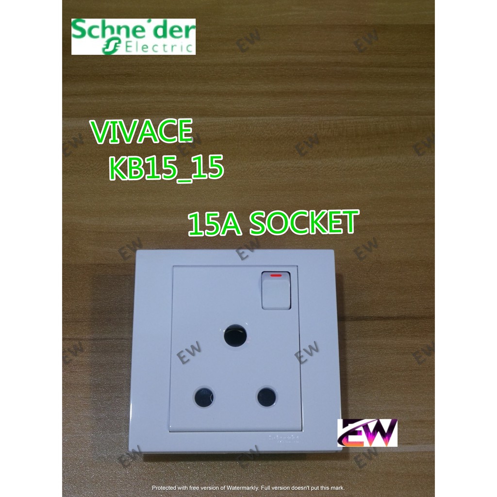 SCHNEIDER VIVACE 13A 15A 1G 2G 3G 4G 1GBELL 2GAUTOGATE 20A 13AUNIVERSAL ...