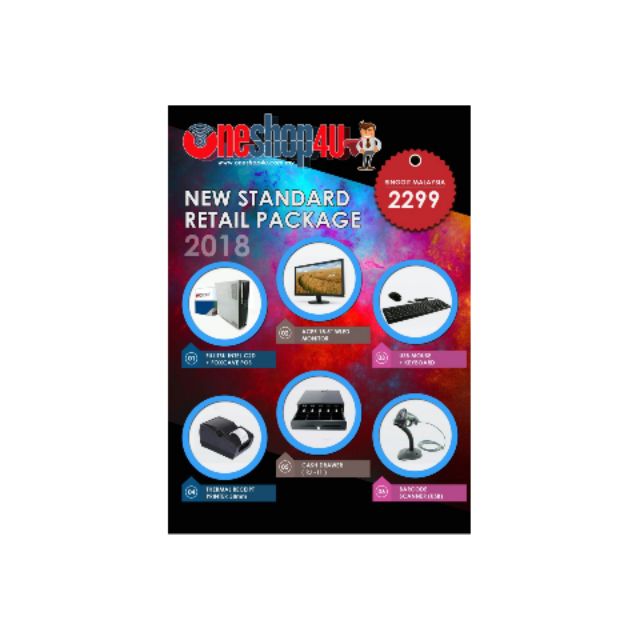 MESIN CASHIER/POS SYSTEM-POS Standard Retail Package | Shopee Malaysia