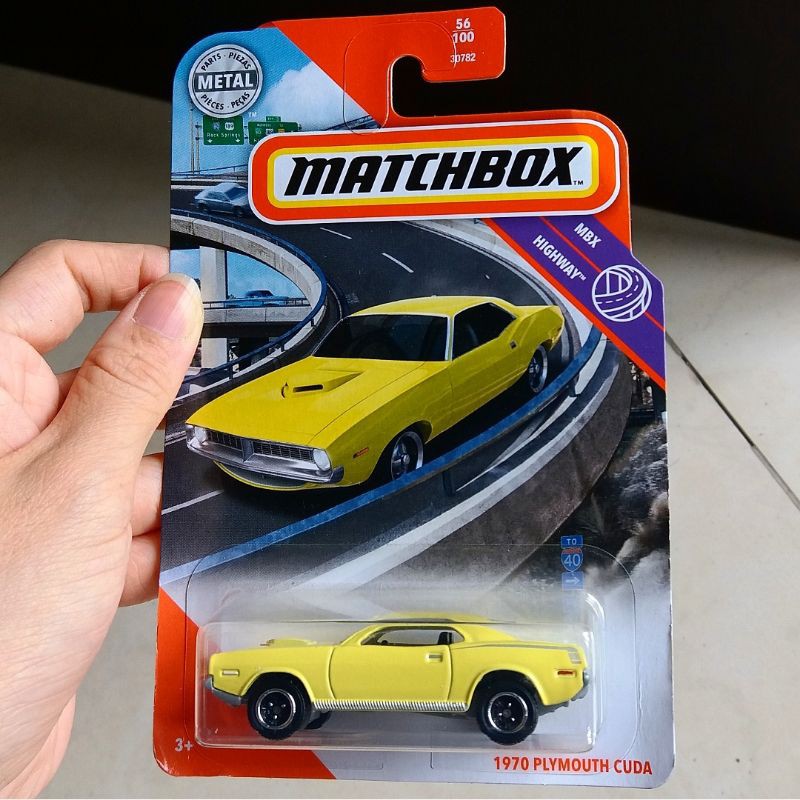 Matchbox 1970 PLYMOUTH CUDA MBX HIGHWAY DIECAST CAR SEDAN ANCIENT ...