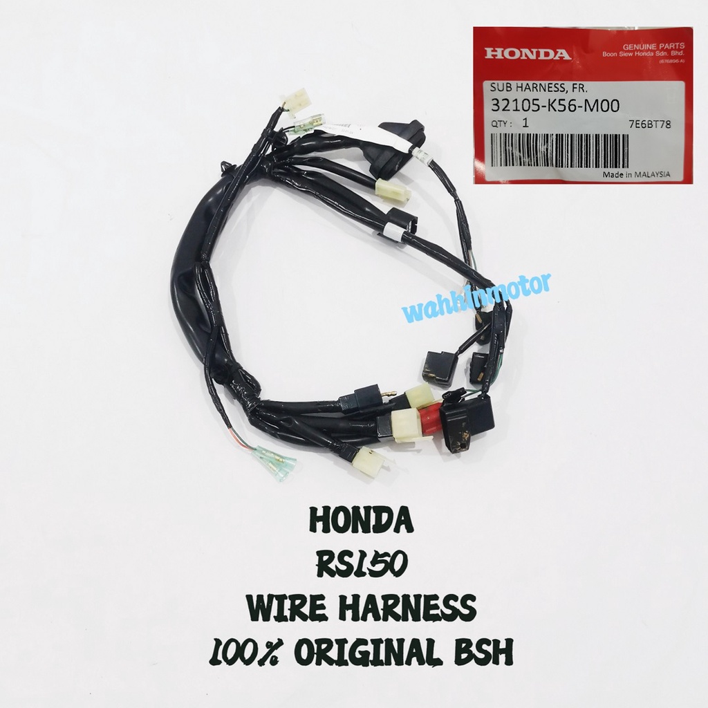 HONDA RS150 V1 SUB WIRE HARNESS FRONT WIRING SUB DEPAN ORI 32105-K56 ...