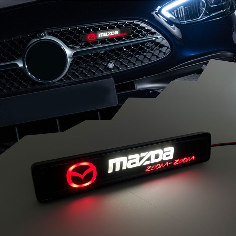 Car Sticker Front Hood Grille Emblem Badge LED Decorative Lights ...