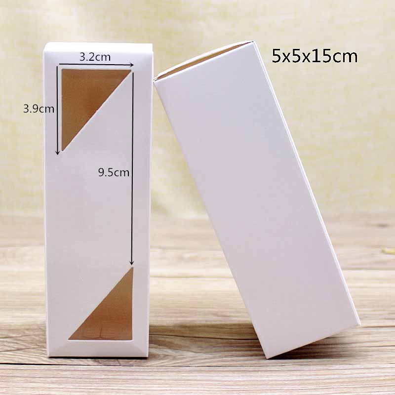 10pcs Multi size White window paper box 5x5x20cm DIY Packing Gift Boxes ...
